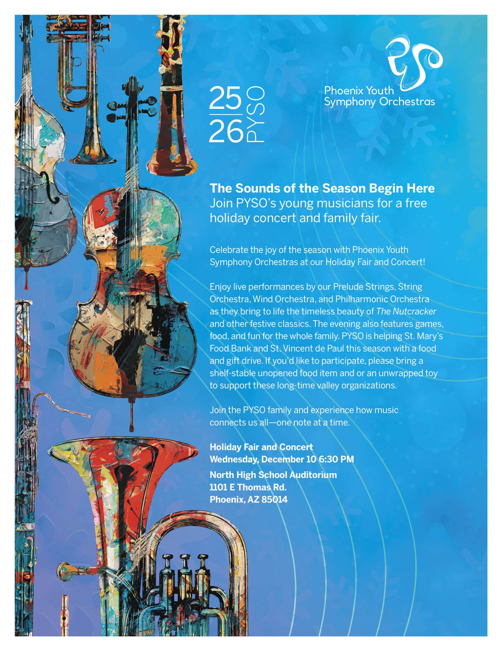 Holiday Fair and Concert | Phoenix Youth Symphony Orchestras